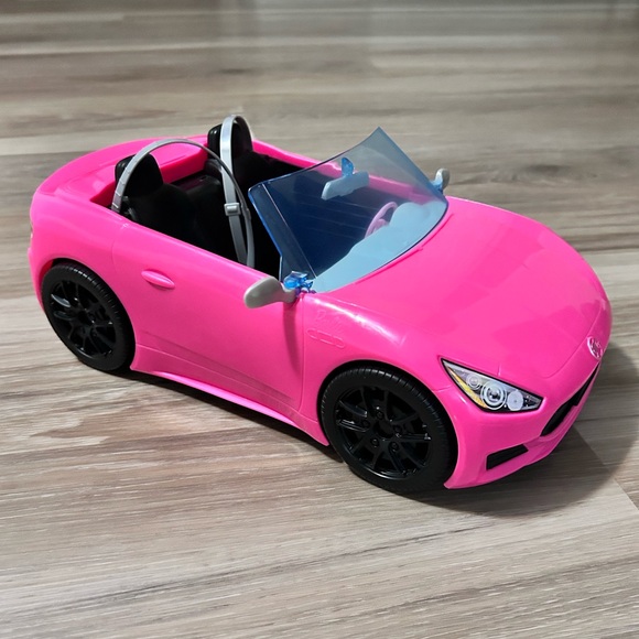 Barbie | Toys | Barbie Bright Pink Convertible With 2 Seats Seatbelts ...